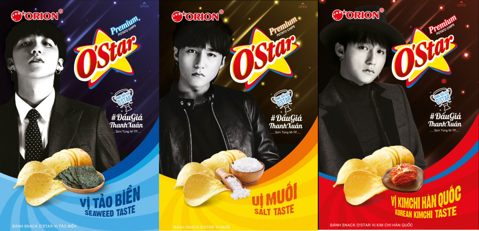Sơn Tùng M-TP chính thức làm đại sứ Thương hiệu bánh Snack O’Star ...