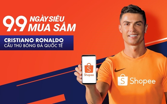 Cristiano Ronaldo trở thành Đại sứ thương hiệu của Shopee - Saostar.vn