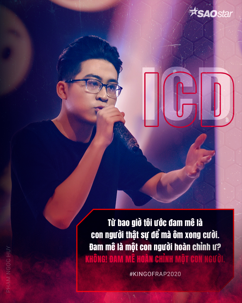 ICD ám ảnh khán giả King Of Rap bằng lyric sâu cay - Saostar.vn