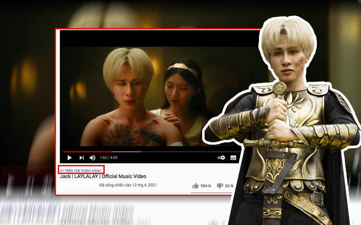 LAYLALAY vượt loạt hit cũ của Jack về thời gian giữ top 1 treding ...