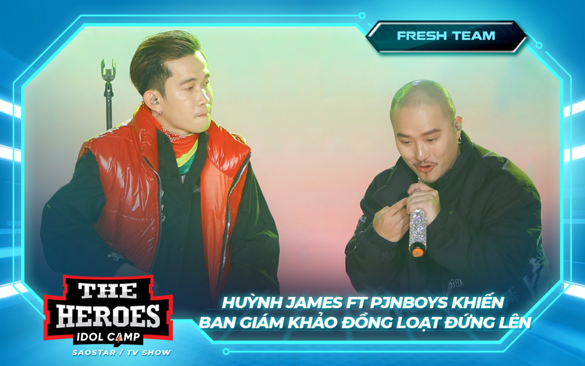 Huỳnh James ft PjnBoys khiến ban giám khảo đồng loạt đứng lên để cổ vũ ...
