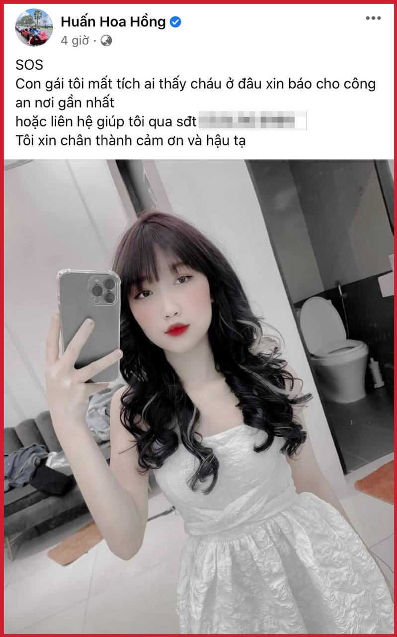 Thực hư vụ con gái Huấn Hoa Hồng mất tích - Saostar.vn