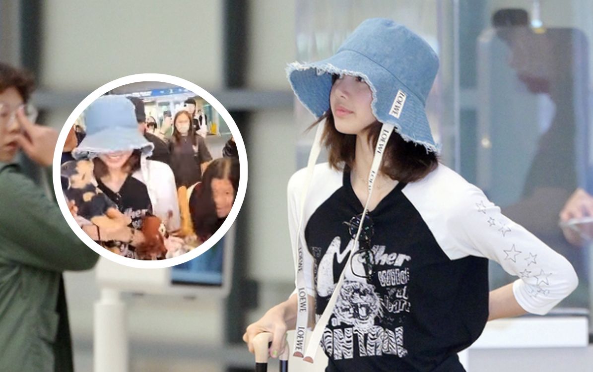 Lisa cúi gằm mặt, co rúm người khi bị fan cuồng xô đẩy ở sân bay ...