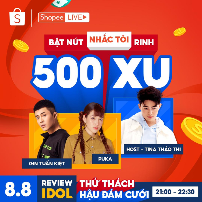 Hai livestream vui nhộn lên sóng Shopee Live, chiêu đãi người dùng ...